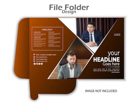 Premium Vector Vector Modern File Folder Design Template Set Rainbow Abstract
