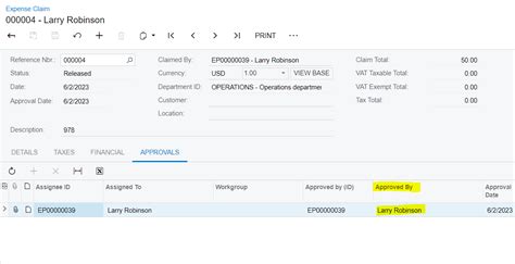 How To Get Approver Details Of Expense Claim From Report Designer Community
