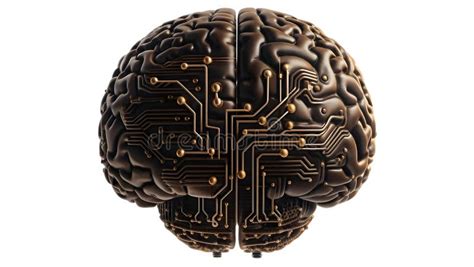ai driven digital brain elements concept as abstract elements