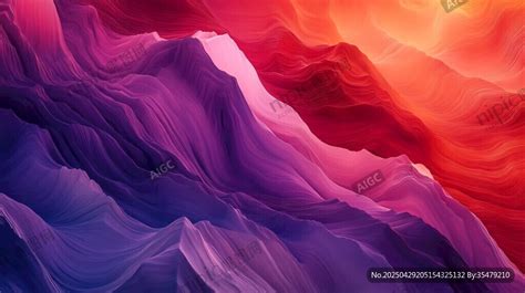 Ai创作图抽象 山峦 色彩 绚丽 梦幻 纹理 流动 光影 渐变 起伏 视 艺术 背景 图案 创意 昵图网