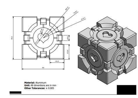 Inventor 2D CAD Drawing Of A Cube With Shape Punched Thousands Of Free AutoCAD Drawings