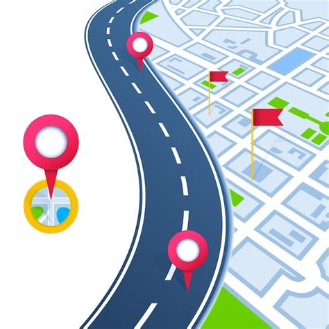 Premium Vector Customizable Map Location And Gps Navigation