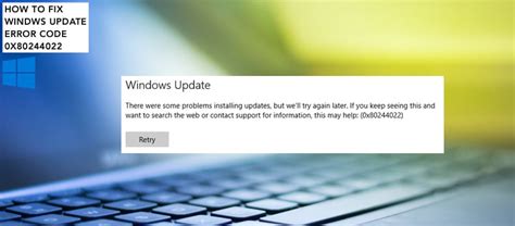fix windows update error 0x80244022