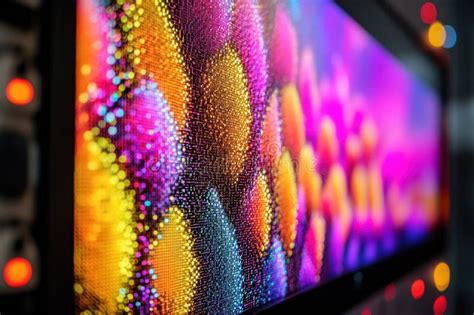 Vibrant Display Of Colorful Dots Creating A Mesmerizing Digital Pattern At A Technology