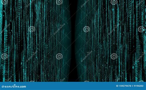 Two Matrix Walls With Numbers 0 And 1 Computer World Of Digital Code Background Stock Footage