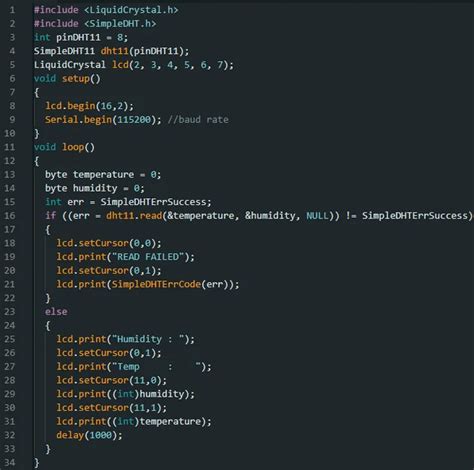 Lcd Jhd 162a With Dht11 Sensor Rarduino