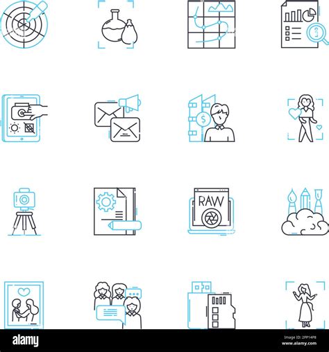 Augmented Reality And Virtual Reality Linear Icons Set Immersion Simulation Interaction