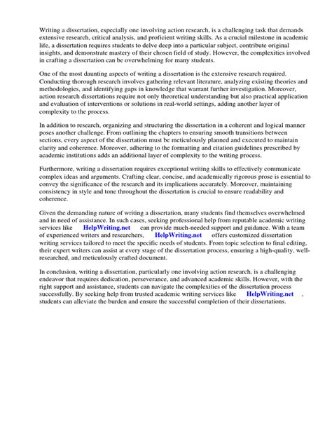 Dissertation Action Research Pdf Thesis Knowledge