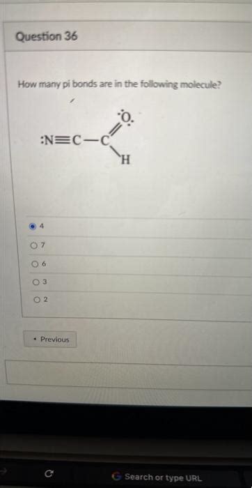 Solved How Many Pi Bonds Are In The Following Molecule Chegg Com
