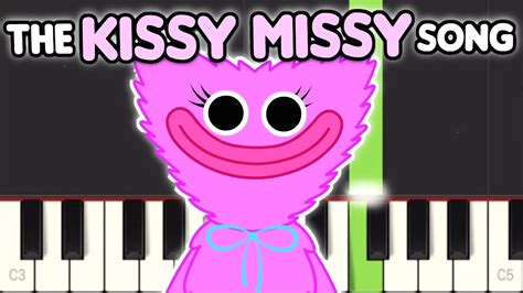 The Kissy Missy Song Easy Piano Tutorial Youtube