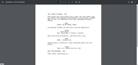 PRO Screenwriting Snippet Write Screenplays In Markdown Fountain Plugin Styling Canvas Index