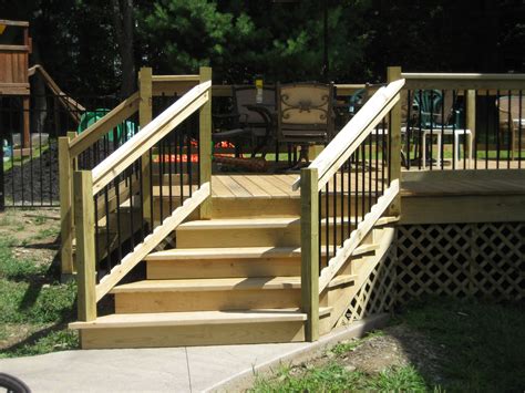Best Deck Stairs With Landing Ideas Stair Designs