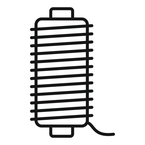 Thread Icon Outline Vector Broken Cloth 15159105 Vector Art At Vecteezy