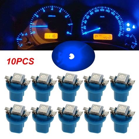 10 Stk Sæt T5 B8 5d 5050 1 Smd Led Instrumentbræt Grandado