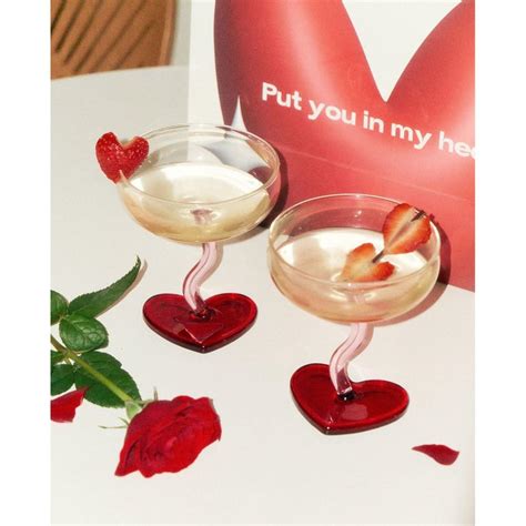 헤이유드 헤이유드 Heart Wine Glass 하트 와인잔 하트모양 유리컵 위시버킷
