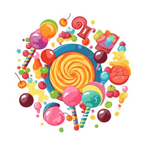 사탕 사탕 둥근 모양의 만화 벡터 사탕 클립 아트 만화 Png 일러스트 및 벡터 에 대한 무료 다운로드 Pngtree
