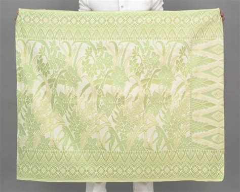 Songket Premium 0006 Offwhitesoftgreen Mix Adnaa