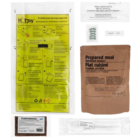 Rations Alimentaires Repas Militaire N 7 Poulet Avec Riz Et