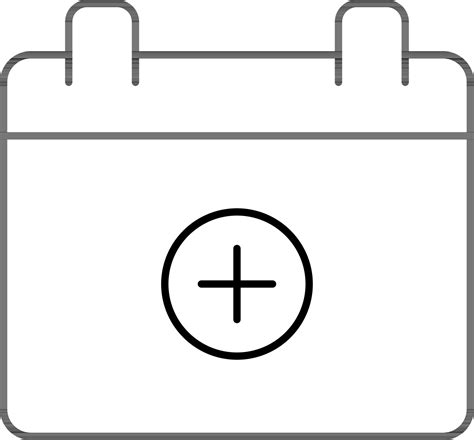 Add Calendar Icon In Thin Line Art 24373266 Vector Art At Vecteezy