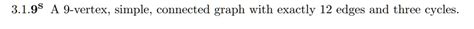 Solved Either Draw The Required Graph Or Explain Why No Such Graph