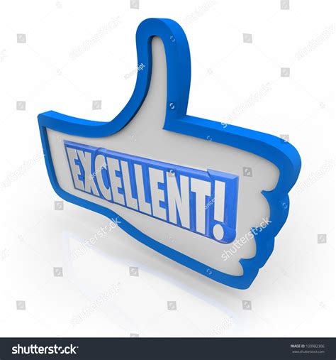 Word Excellent Give Positive Feedback Something Stock Illustration ...