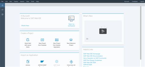 Sap Web Ide We Will Cover The Following Topics In By Kurvesh Patel