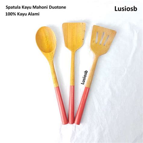Promo Spatula Kayu Mahoni Spatula Kayu Sutil Kayu Wooden Spatula
