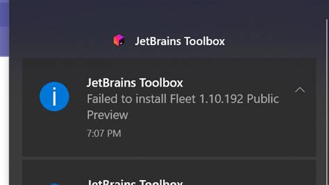Failed To Download Install Fleet Fleet Support JetBrains