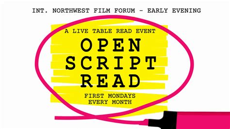 Open Script Read Northwest Film Forum