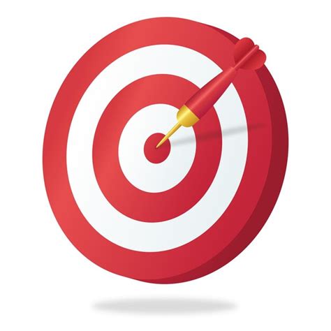 Premium Vector Dart In 3d Dartboard