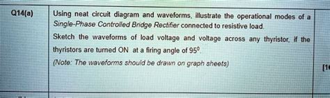 Solved Using A Neat Circuit Diagram And Waveforms Illustrate The