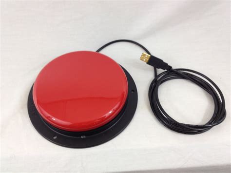 Giant Red Usb Button 5 Inch Button For Photobooth Or Anything You Can