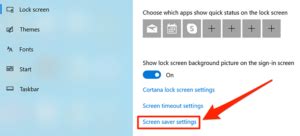 How To Fix Screensaver Not Working In Windows 10