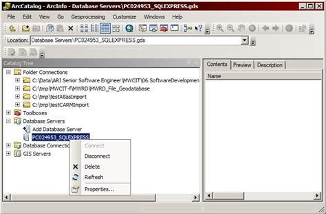 Arcgis Desktop Cant Create New Geodatabase For Sqlserver Express In Arccatalog 100