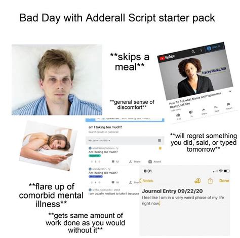 Bad Day With Adderall Script Starter Pack Radhdmeme Bad Day With Adderall Script Starter Pack Radhdmeme