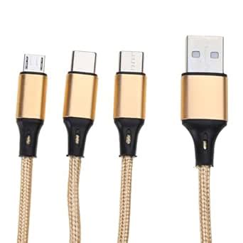 Amazon Com Ldbuejiaja Multi Charging Cable Nylon Braided Universal In Multiple Ports Usb