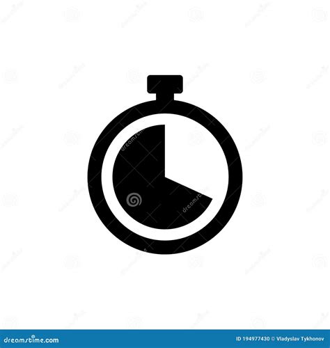 Clock Stopwatch Icon Clock Symbol Isolated Timer Symbol Vector Eps10