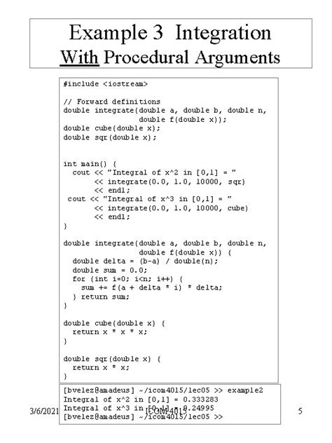 ICOM 4015 Advanced Programming Lecture 5 Procedural Abstraction