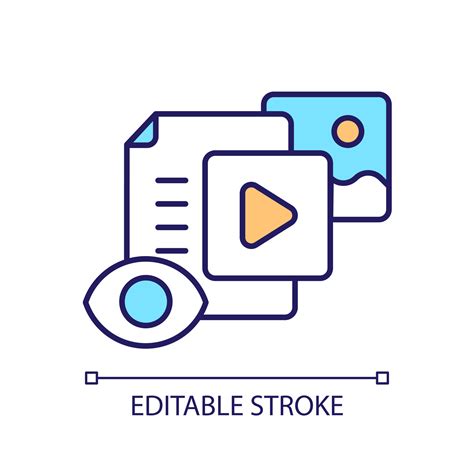 Post Views Rgb Color Icon Popularity Of Content Audience Engagement