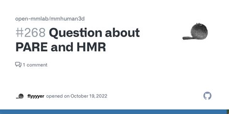 question about pare and hmr · issue 268 · open mmlab mmhuman3d · github