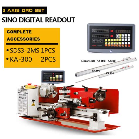 격자 눈금자 센서 Sds2ms 2 축 밀 Dro 디지털 판독 선반 키트 701020mm 선형 스케일 인코더 광학 격자 눈금자