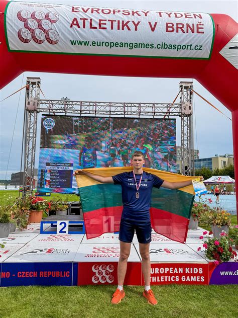 Klaipėdietis Vilius Navickas Europos Vaikų žaidynių Medalininkas