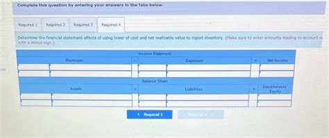 solved problem 6 4a algo report inventory using lower of