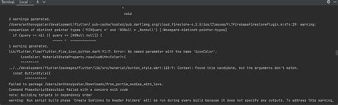 Flutter Flow Icon Button Dart No Name Parameter IconColor Issue FlutterFlow