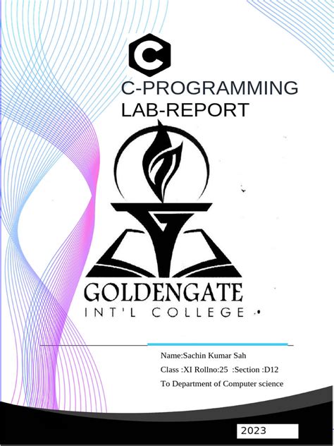 c programming lab report pdf
