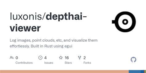 Github Luxonisdepthai Viewer Log Images Point Clouds Etc And