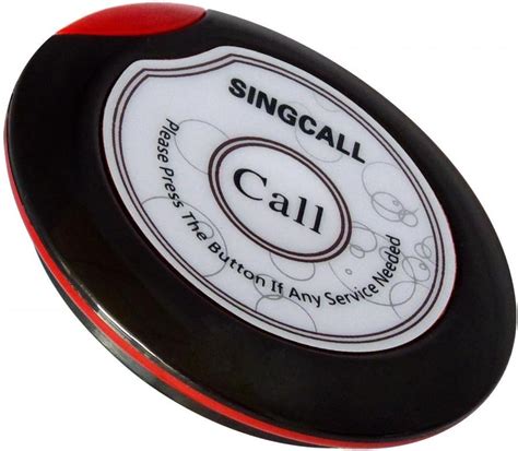 singcall wireless waiter paging button ultrathin single call button