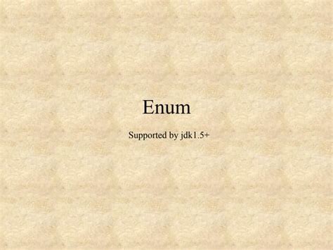 enum ppt