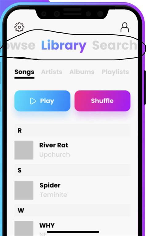 How Can I Create A Layout Like This Especially The Top Bar Ie Library And Search Icons With