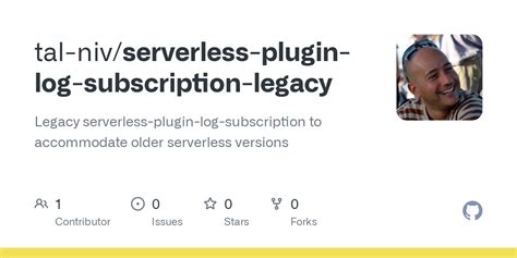 Github Tal Niv Serverless Plugin Log Subscription Legacy Legacy Serverless Plugin Log